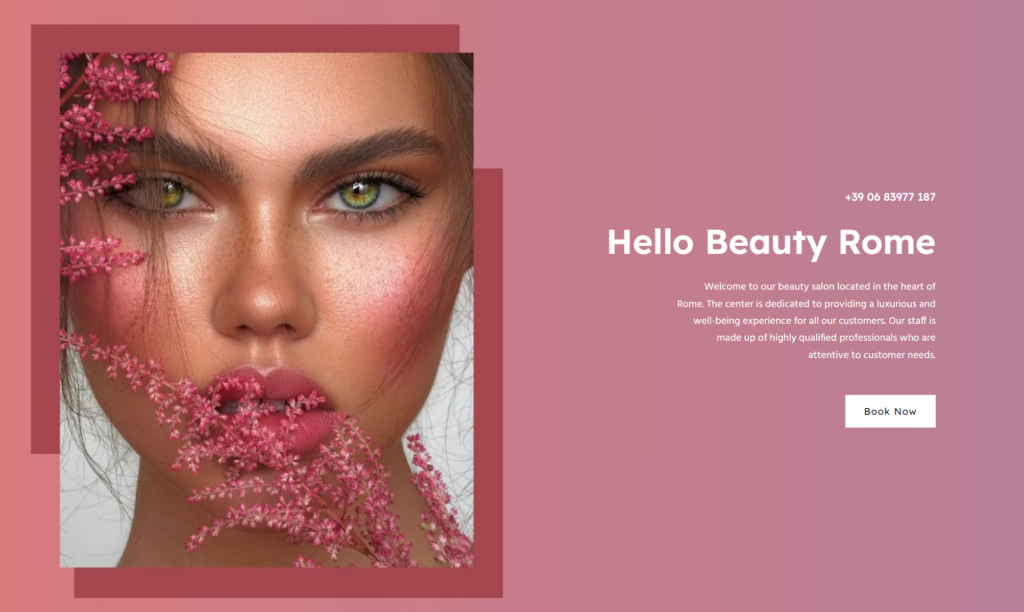 Создание сайта для салона красоты Hello Beauty Rome | DITS.md
